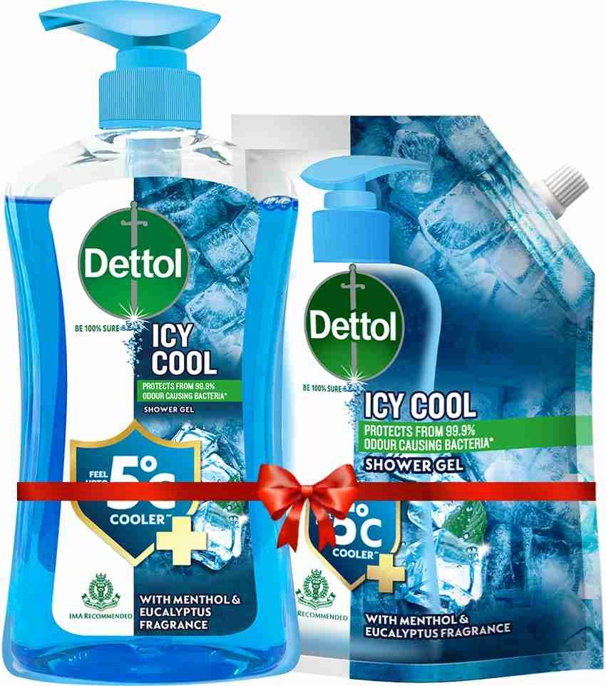 Dettol Icy Cool Shower Gel 500ml Pump With 450ML Refill - SamanHub